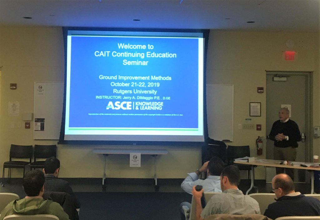 Rutgers CAIT Helps Teach Professional Engineers New Ground Improvement ...